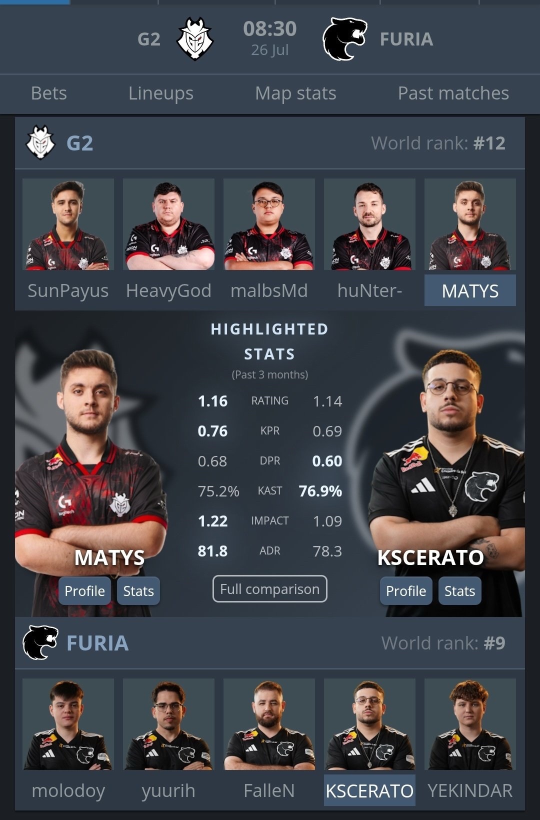 CS2职业选手MATYS（包浆哥）更换新鼠标垫。