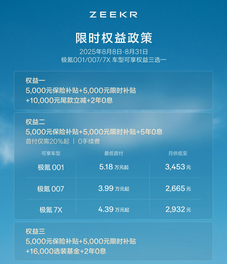 极氪公布下半年更新计划：001、7X将切换至Thor-U芯片及900V高压