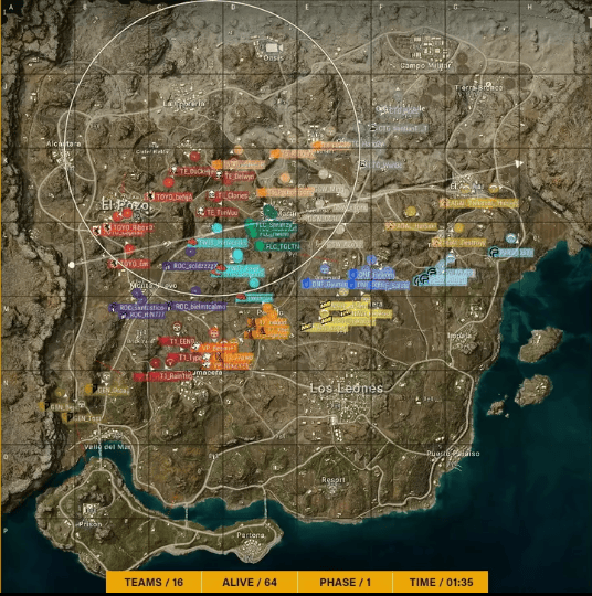 EWC绝地求生决赛D1：VP领跑榜首，ROC、GSW分列二三