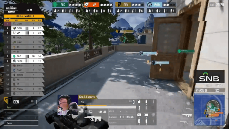 EWC绝地求生决赛D1：VP领跑榜首，ROC、GSW分列二三