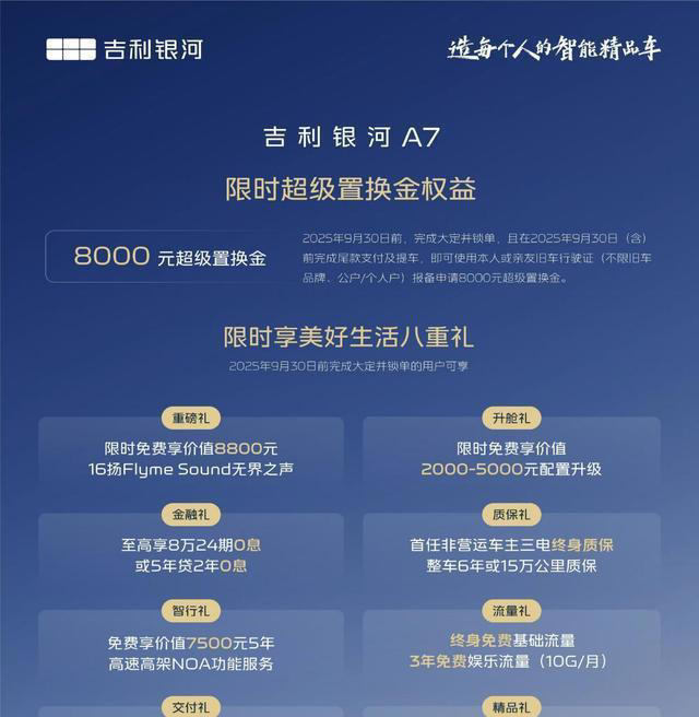 2L级油耗，银河A7正式上市，限时置换8.18万起