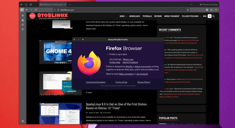 Firefox 142 浏览器发布，强化隐私保护与开发者工具