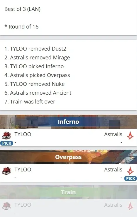 Tyloo击败老对手A队，让一追二成功晋级！！！