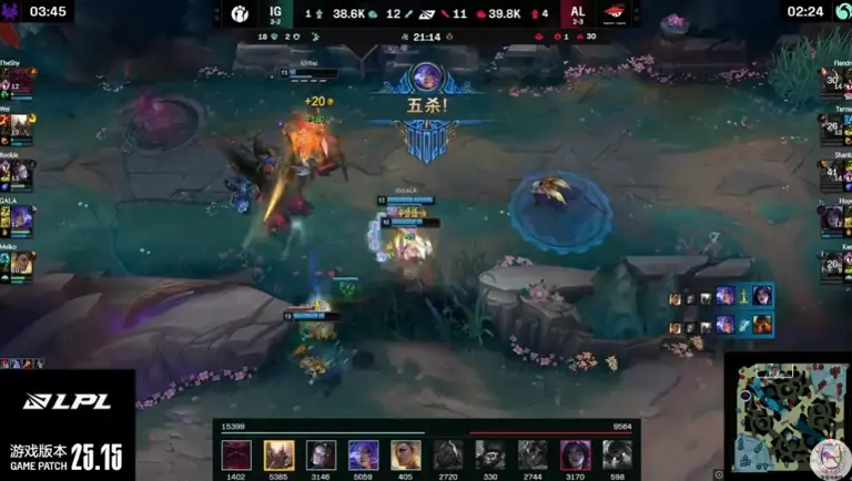 LPL：Gala仅隔3天拿下第二次5杀！IG终于有全神班味道了？