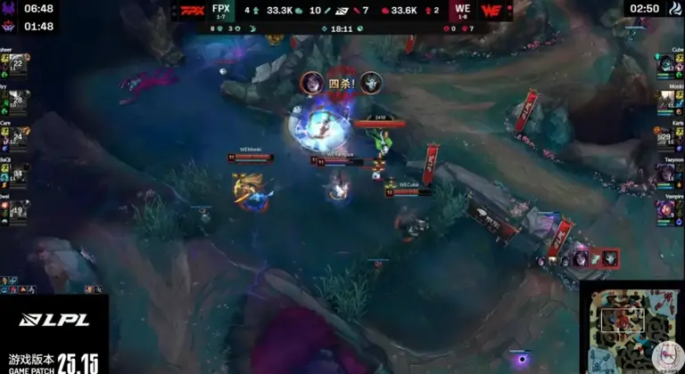LPL：WE久违2比0拿下胜利！FPX完美8-0开局被翻盘