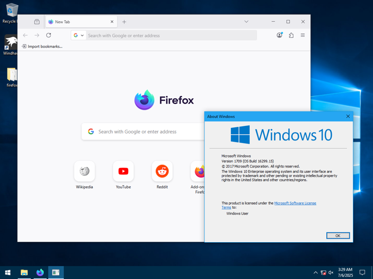 旧版 Win10 无法运行火狐 Firefox 143 浏览器确认为 Bug