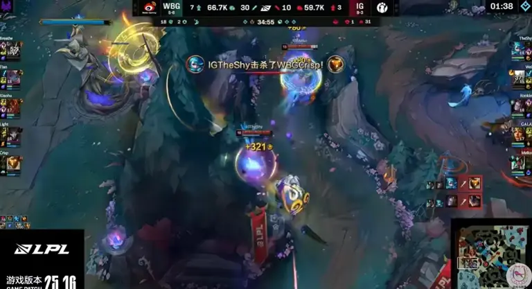 LPL：IG再次上演劣势1万翻盘！Theshy格温打出全场最高伤害