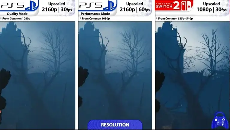 《时间旅者：重生曙光》PS5与Switch2表现对比