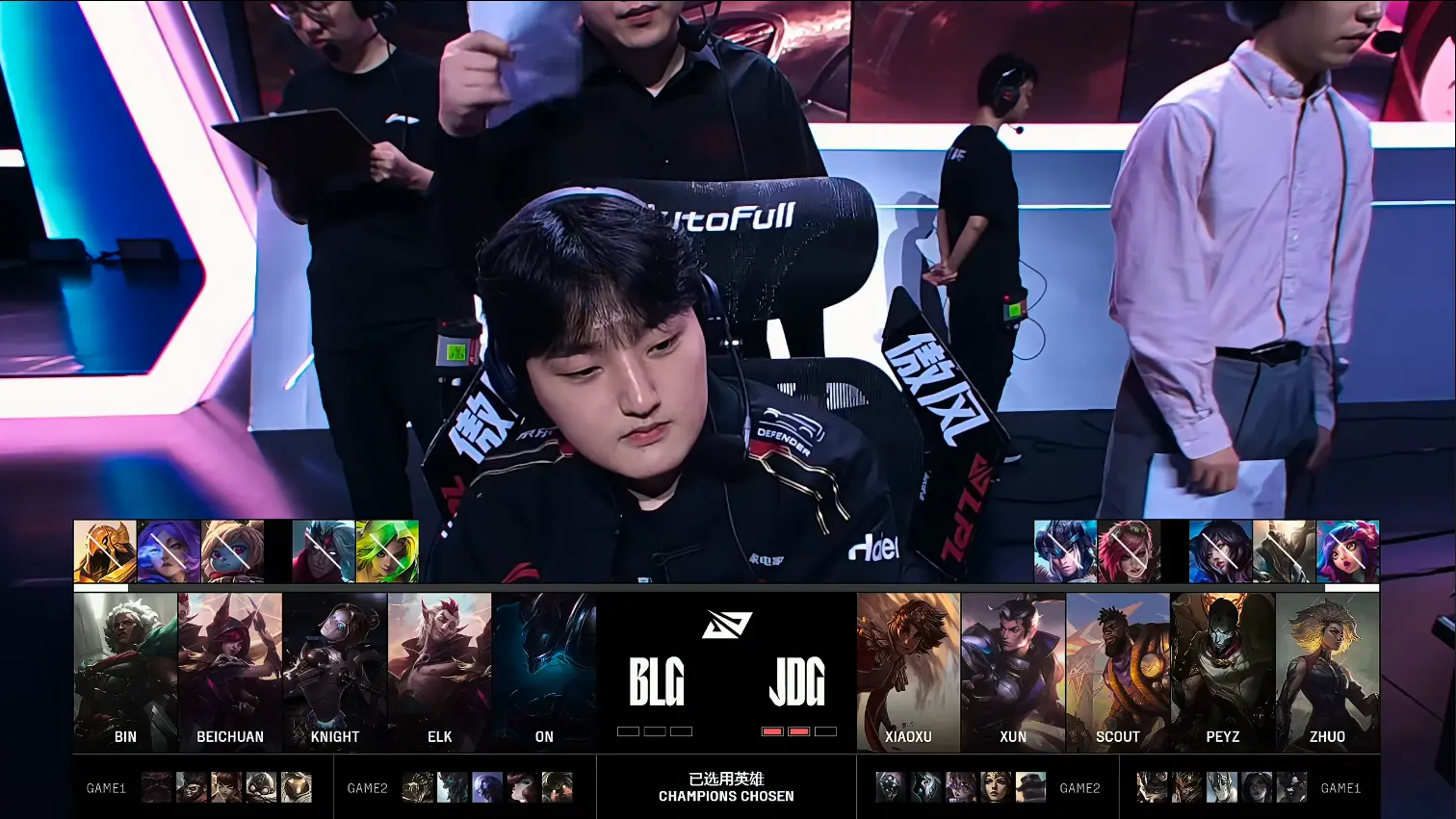 LPL季后赛：闹剧结束了！让二追三，BLG五局击败JDG