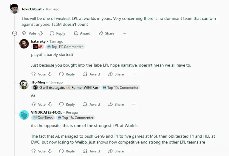 外网热议WBG击败AL：今年S赛LPL完蛋了！没有一支实力雄厚的队伍