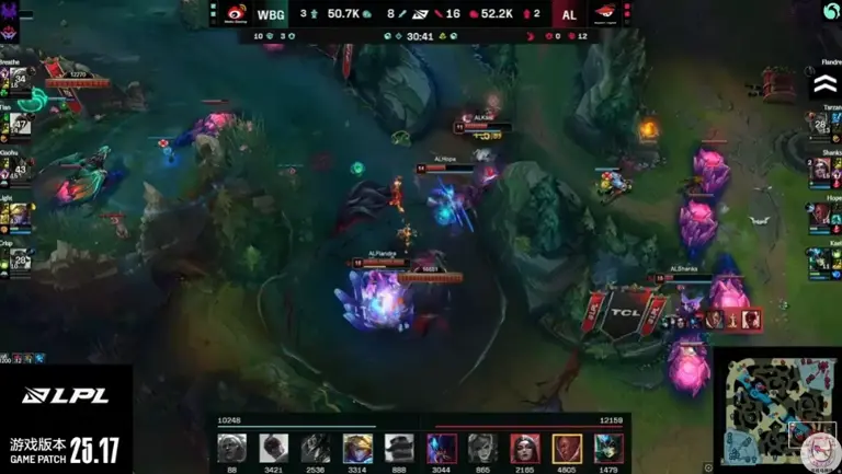 LPL：大战5局AL一波团突然死亡！WBG爆冷晋级