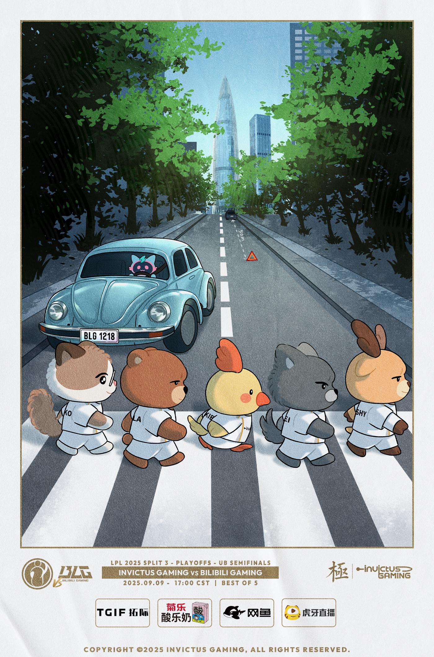 BLG vs IG赛前海报：新关卡解锁；跟紧啦，别掉队