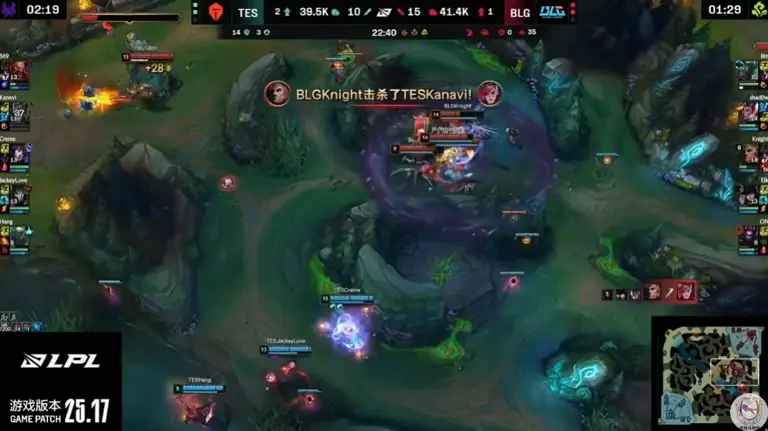 LPL：BLG击败TES晋级决赛和S15！ON赛后激动拥抱Shadow