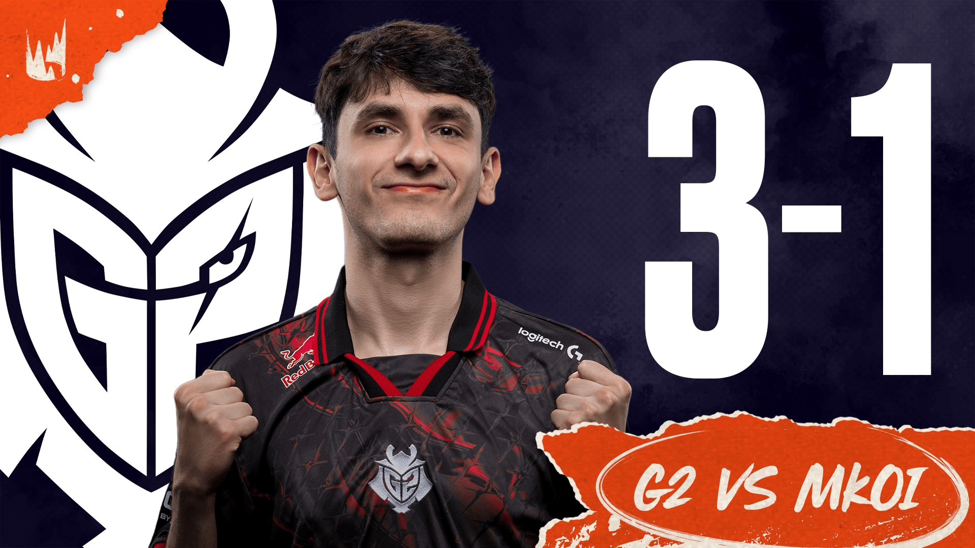 G2 3-1 MKOI：落后一万逆转拿赛点，G2击败MKOI挺进决赛