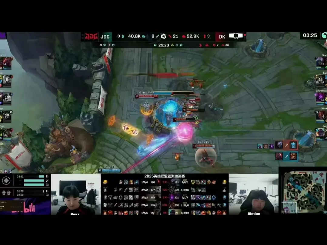 LOL亚洲邀请赛，DK二比零碾压JDG，许哥不是“qu”王！