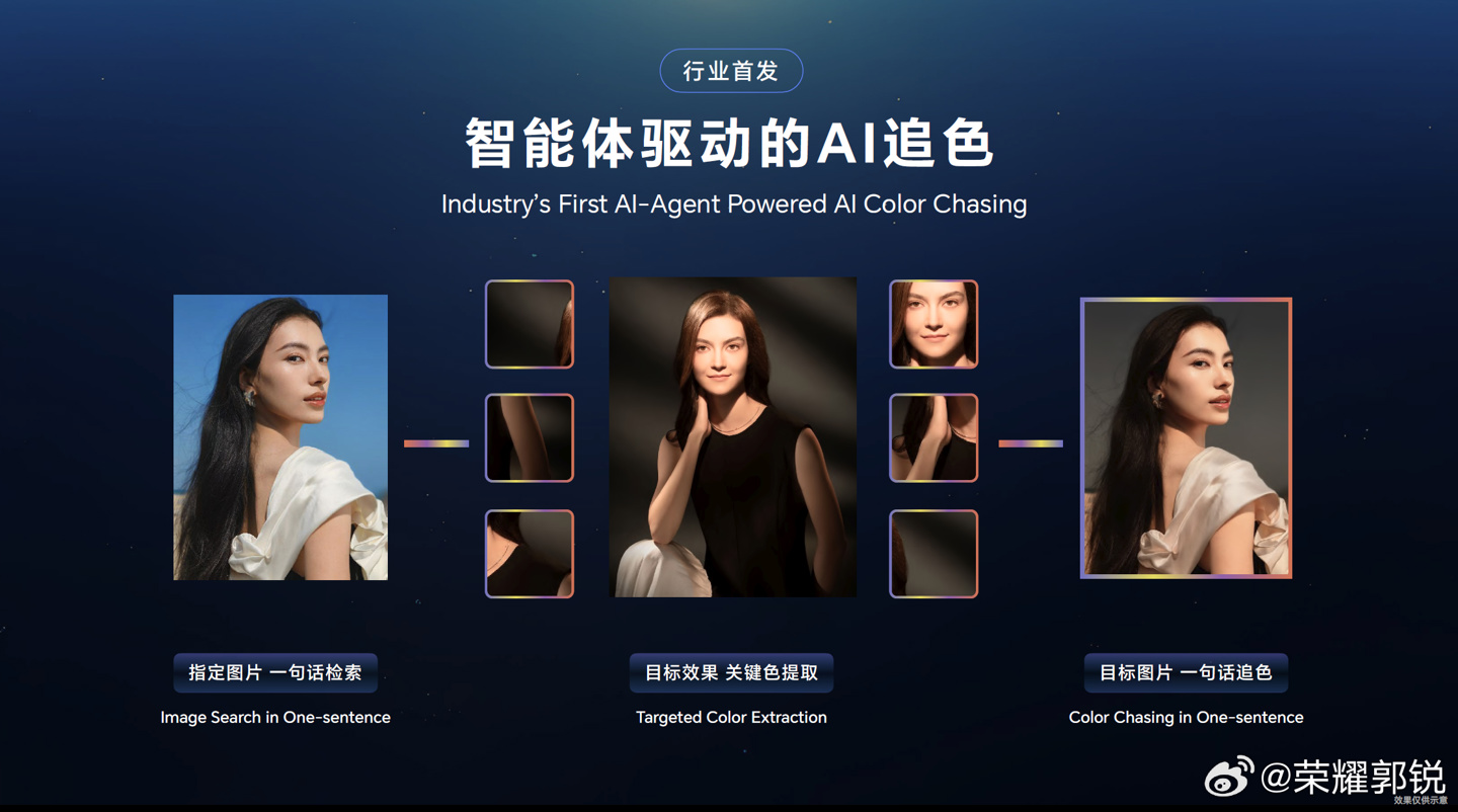 荣耀 Magic8 手机将首发一语 AI 追色功能