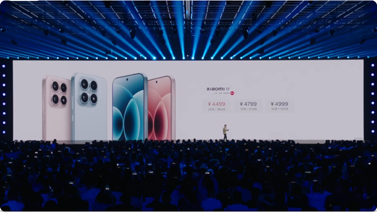 小米17“加量不加价”，价格4499元起，17Pro起售价4999元，搭载创新“妙享背屏”
