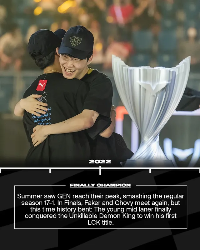 LOL官方ins回顾chovy故事：从潜力新秀到巨星中单