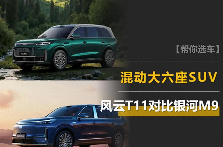 20万不到买混动大六座SUV，风云T11和银河M9怎么选？