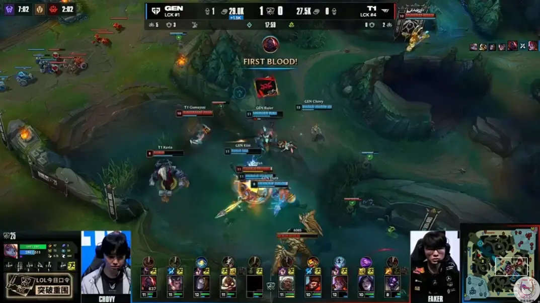 焦点战变虐菜局？GenG强势碾压T1！Chovy满层杀人书