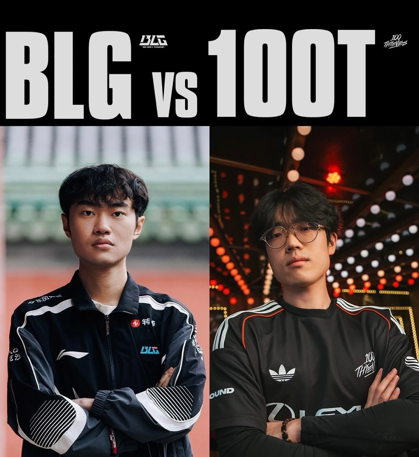本届世界赛100T对手分别是：BLG、TES、HLE、T1，就这还赢一把