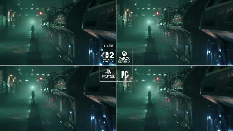 最终幻想7重制版Intergrade NS2、PC等四平台画面对比