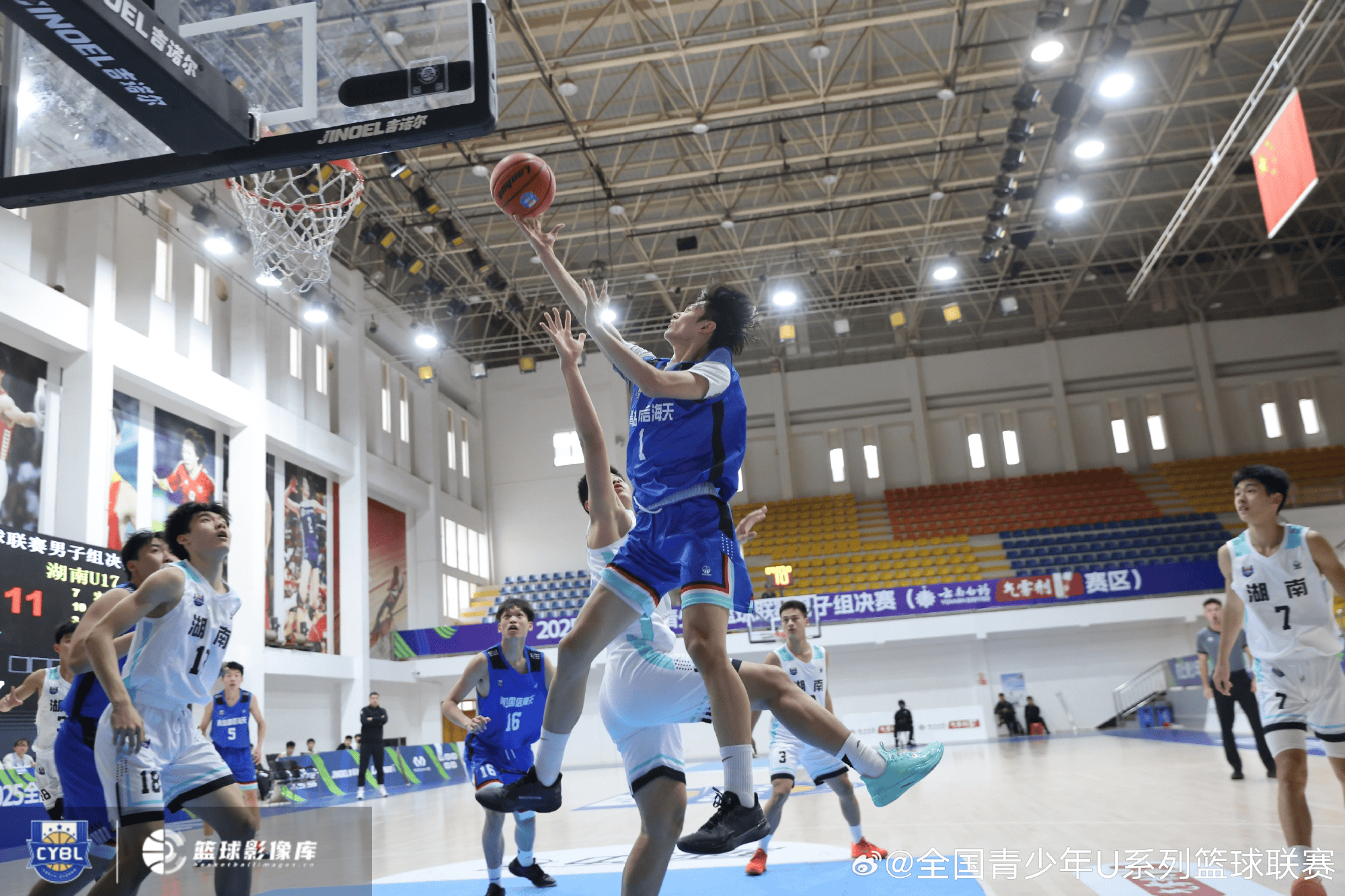 CYBL官方更新社媒，分享U17联赛湖南U17对阵青岛图集