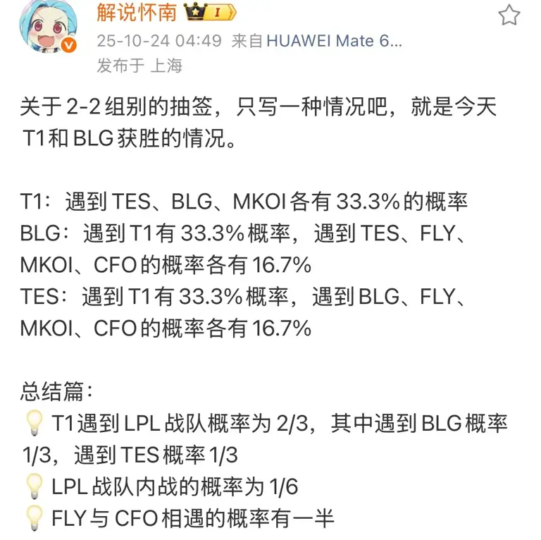 “S15八强晋级形势分析”火了，AL恐成独苗，T1大概率和LPL相遇