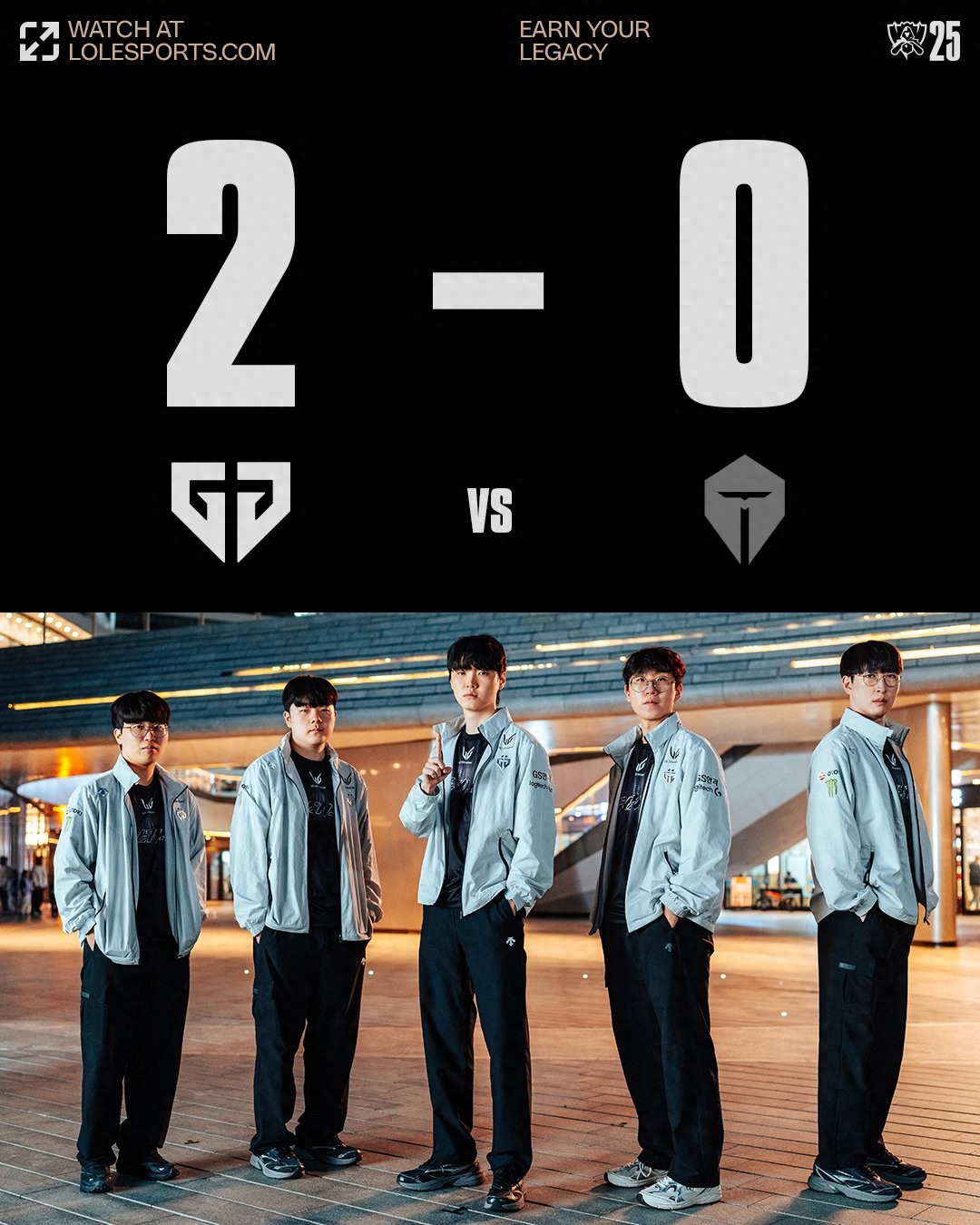 S15瑞士轮：GEN 2-0横扫TES，两局尽显差距晋级八强