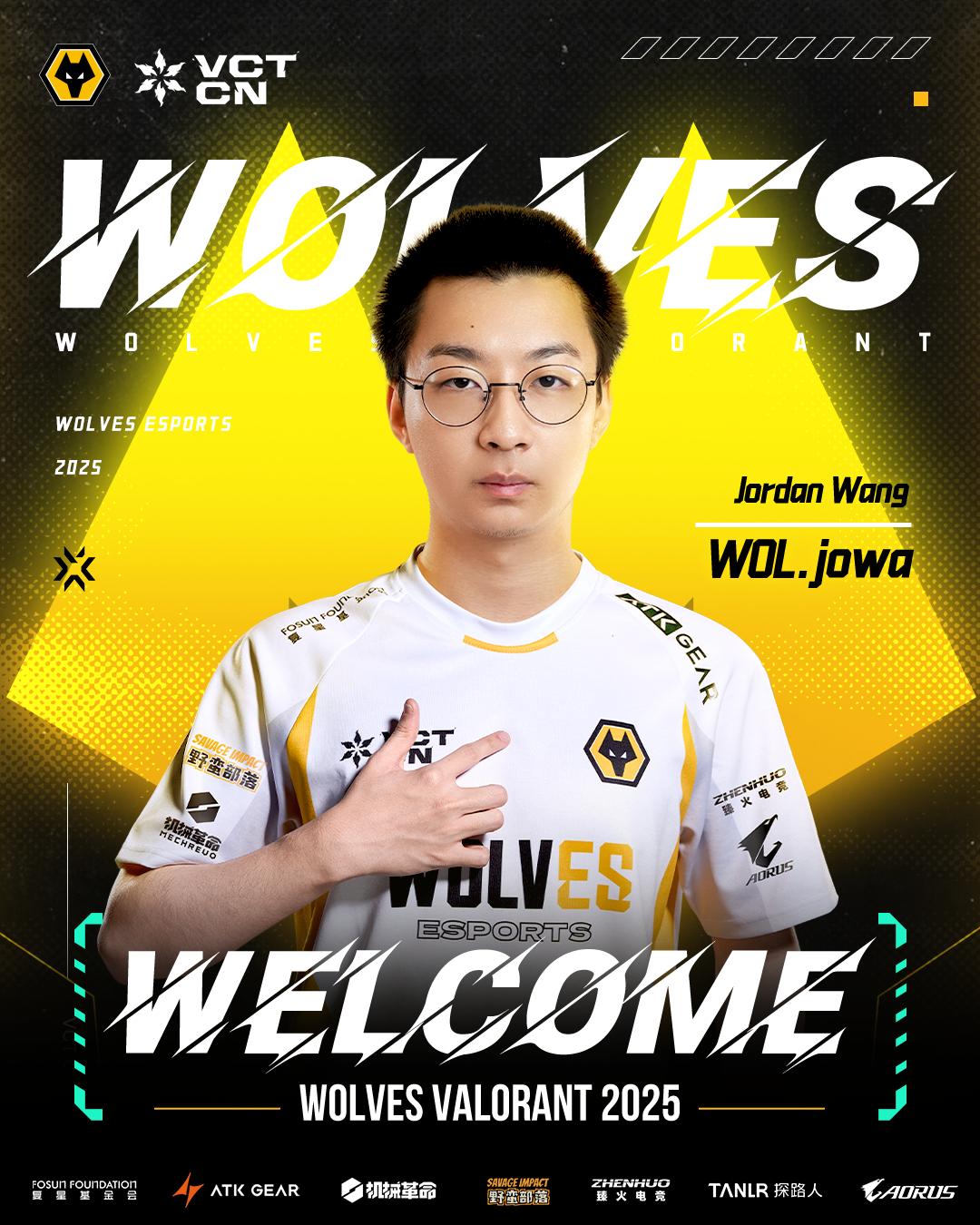 WOL发布人员变动公告：jowa选手正式加入WOL