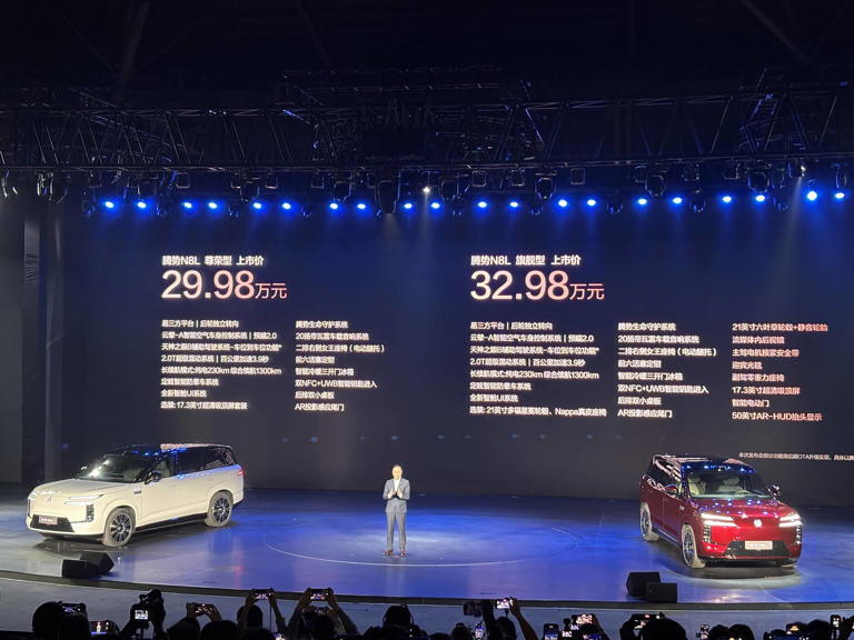 起售29.98万的大六座SUV腾势N8L，安全科技双加持，能否成家庭出行新宠？