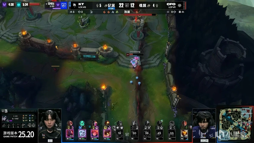 S15世界赛：Bdd全胜晋级四强！KT 3-0 CFO！
