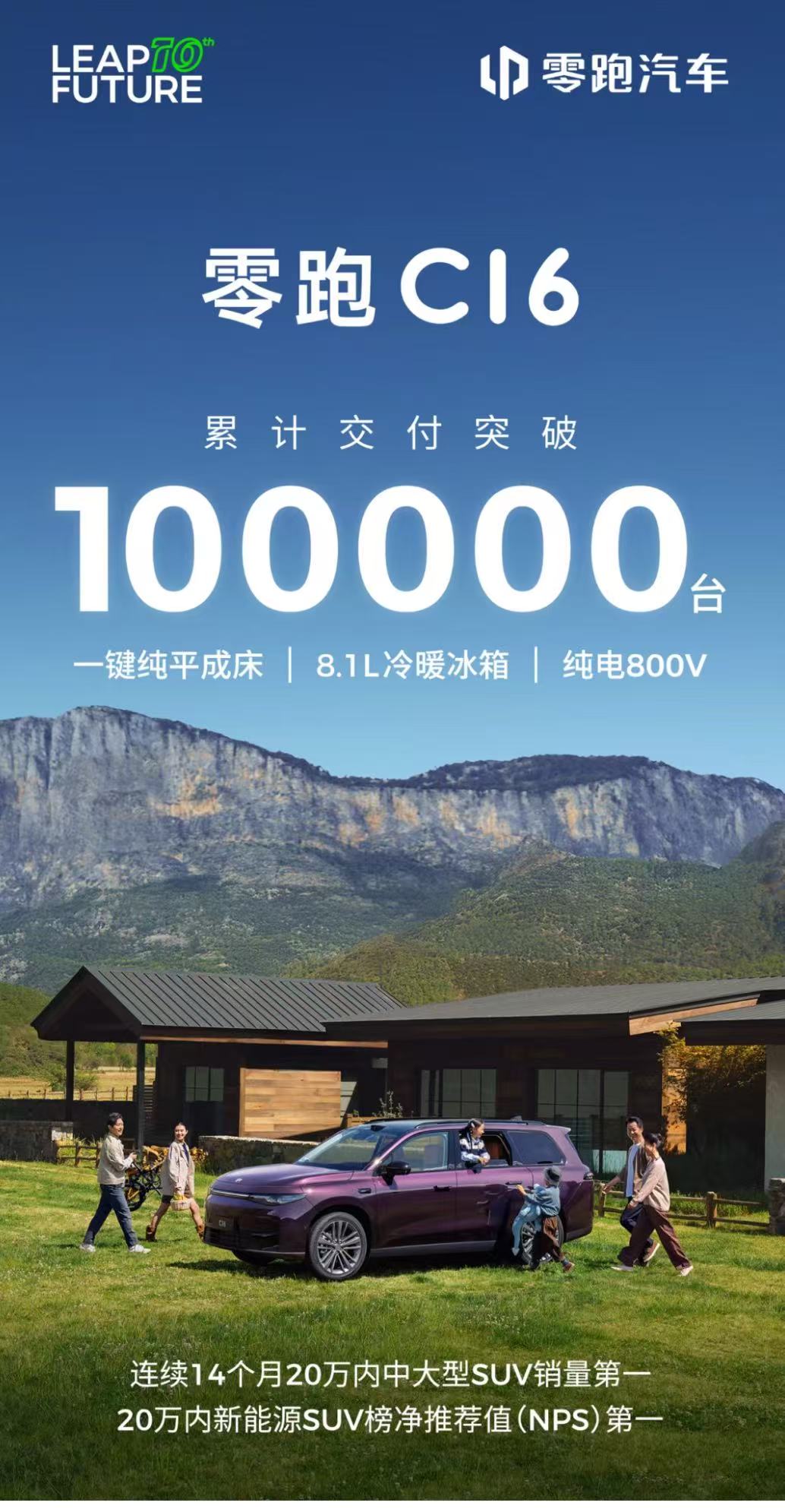 零跑C16累计交付突破10万台