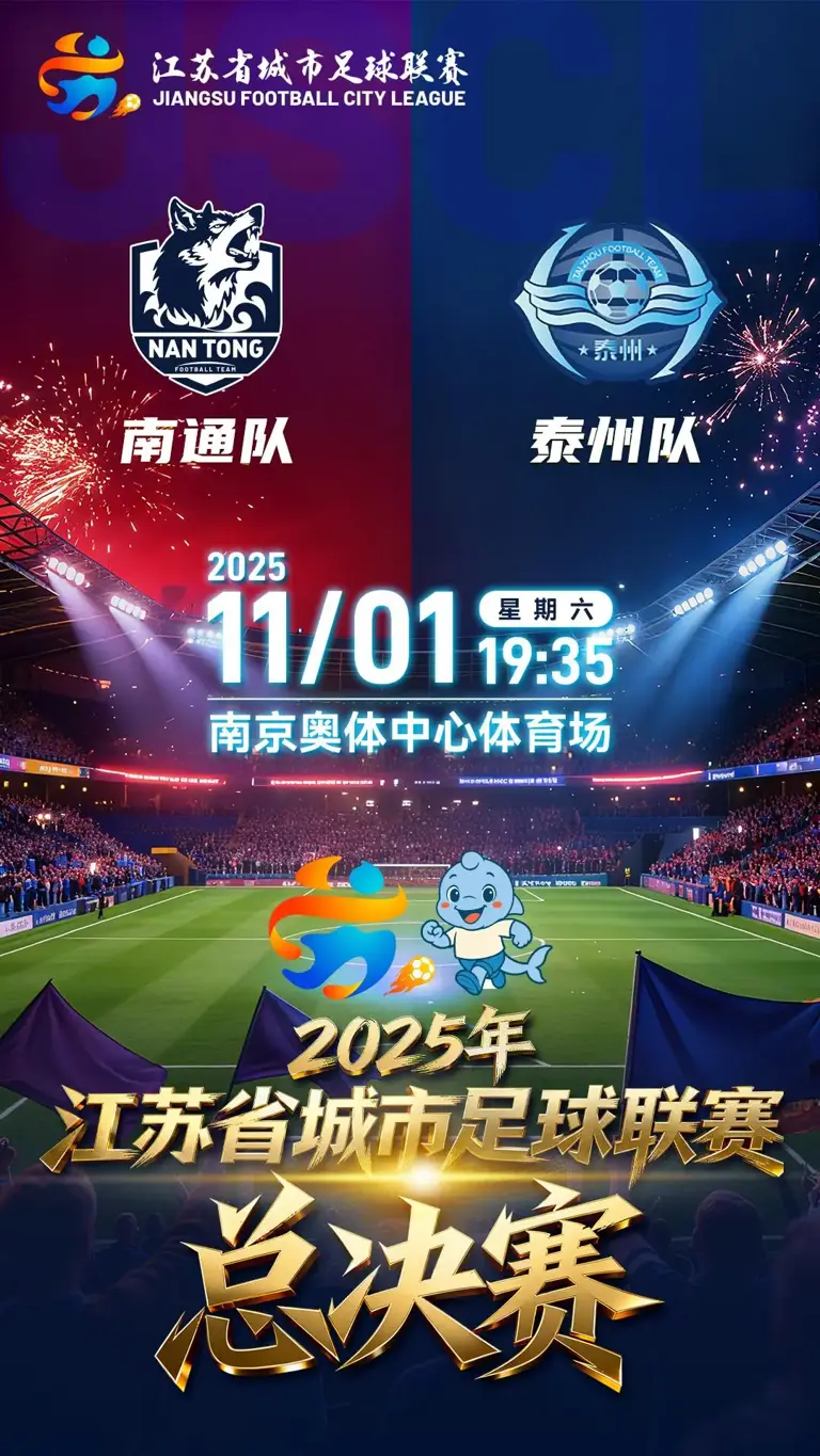 19点35，苏超迎来大结局！南通vs泰州，争创2大纪录，CCTV5直播！