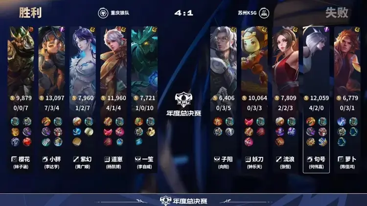 狼队势如破竹4-1力克KSG 强势挺进2025KPL年度总决赛