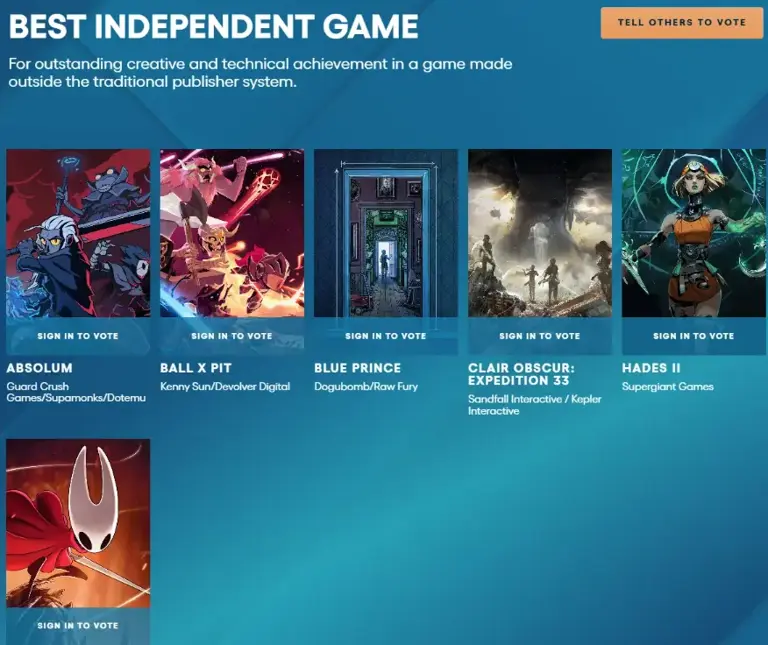 太牛了！《33号远征队》获12项提名，TGA 2025颁奖礼提名名单出炉