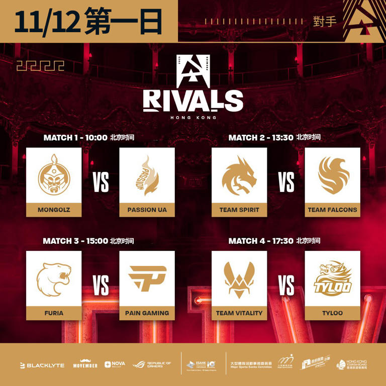 《CS2》BLAST Premier Rivals 香港站开赛，TYLOO 今 17:30 首战