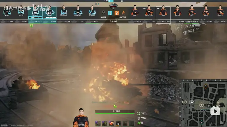 《坦克世界》WCI小组赛收官之战结束，ONEONE全力以赴，力战欧服强队