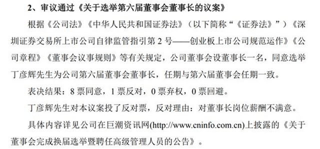年薪435万仍不满意，丁彦辉给自己投反对票，究竟在算计啥?