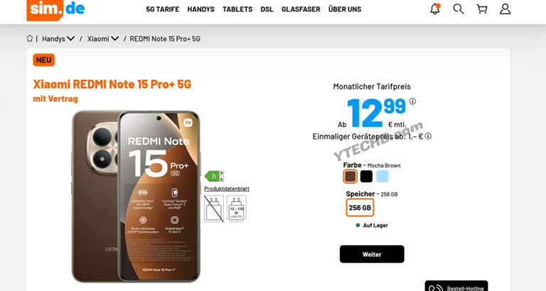 REDMI Note15系列全球版提前开售 价格配置一览无余