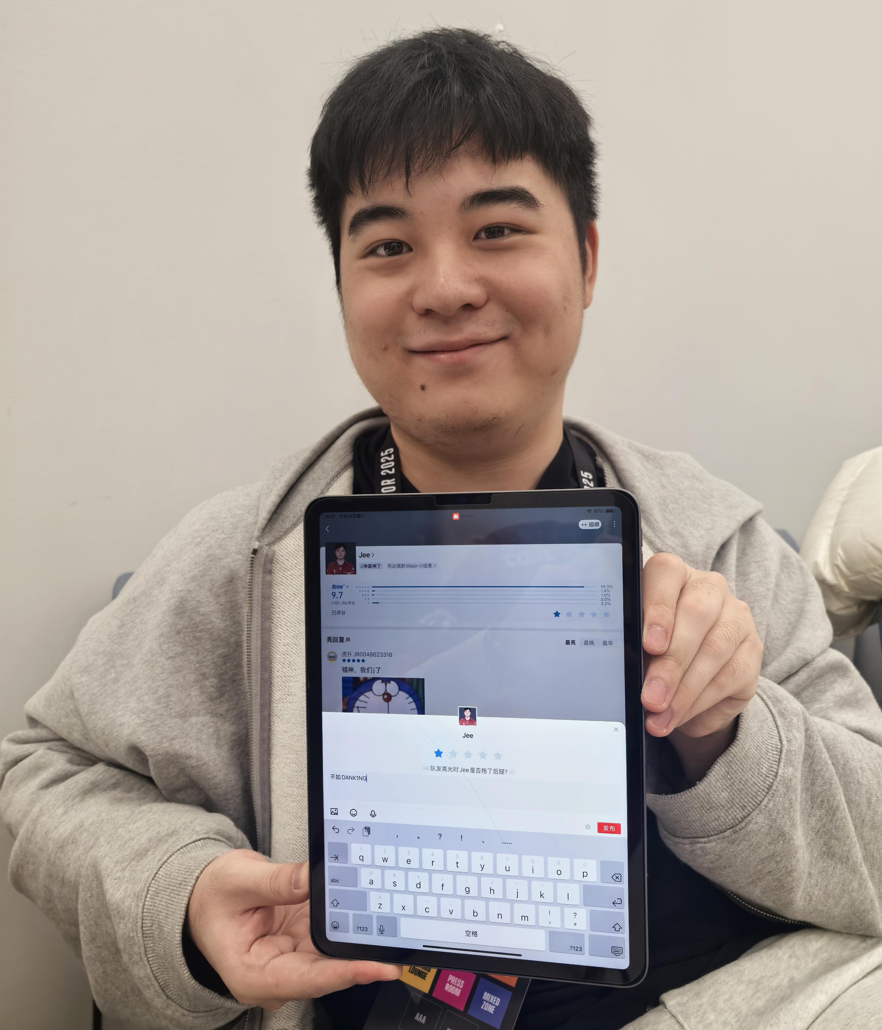 虎扑专访Jee：压力只能自己克服，前段时间完全沉浸在CS当中
