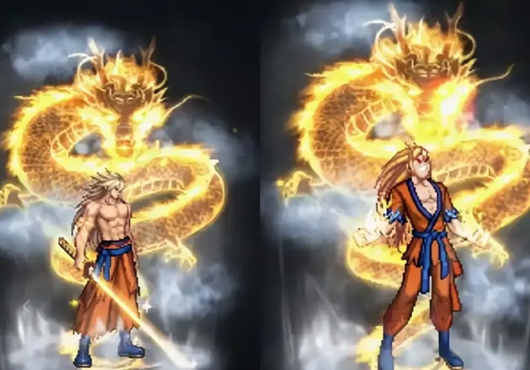 DNF手游2026春节套确定！专属黄金太刀装扮，搭配巨龙光环太帅了