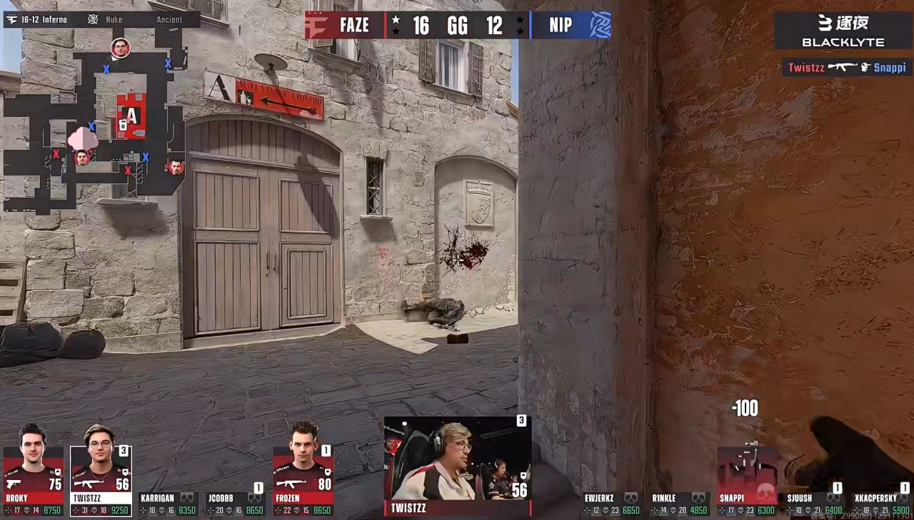 战舰轰鸣！Faze 2-0击败NIP！成功晋级第三阶段！