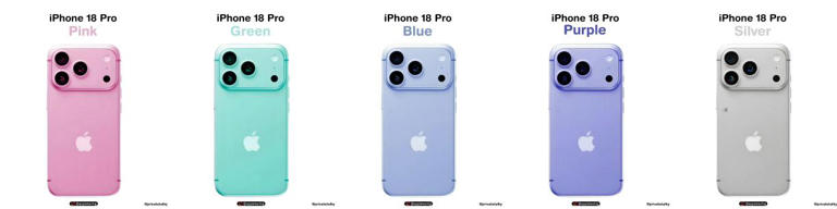 蓝紫绿粉银!iPhone 18 Pro五款新配色曝光