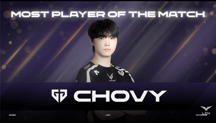 2025LCK MVP选手奖——GEN Chovy