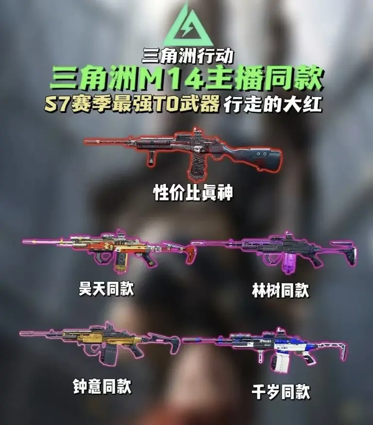 S7赛季最强T0武器 行走的大红——M14