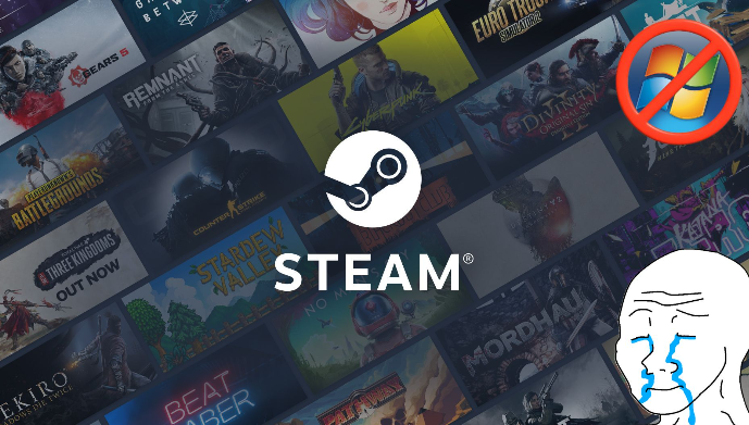 时代的眼泪!Steam将正式抛弃Win7和32位用户