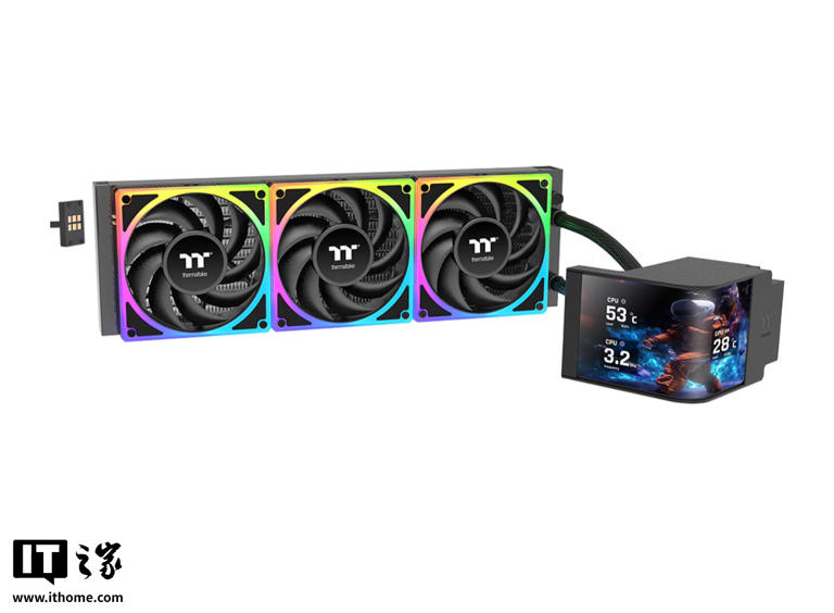 曜越推出 MAGCurve 360 Ultra ARGB 散热器，2299 元起