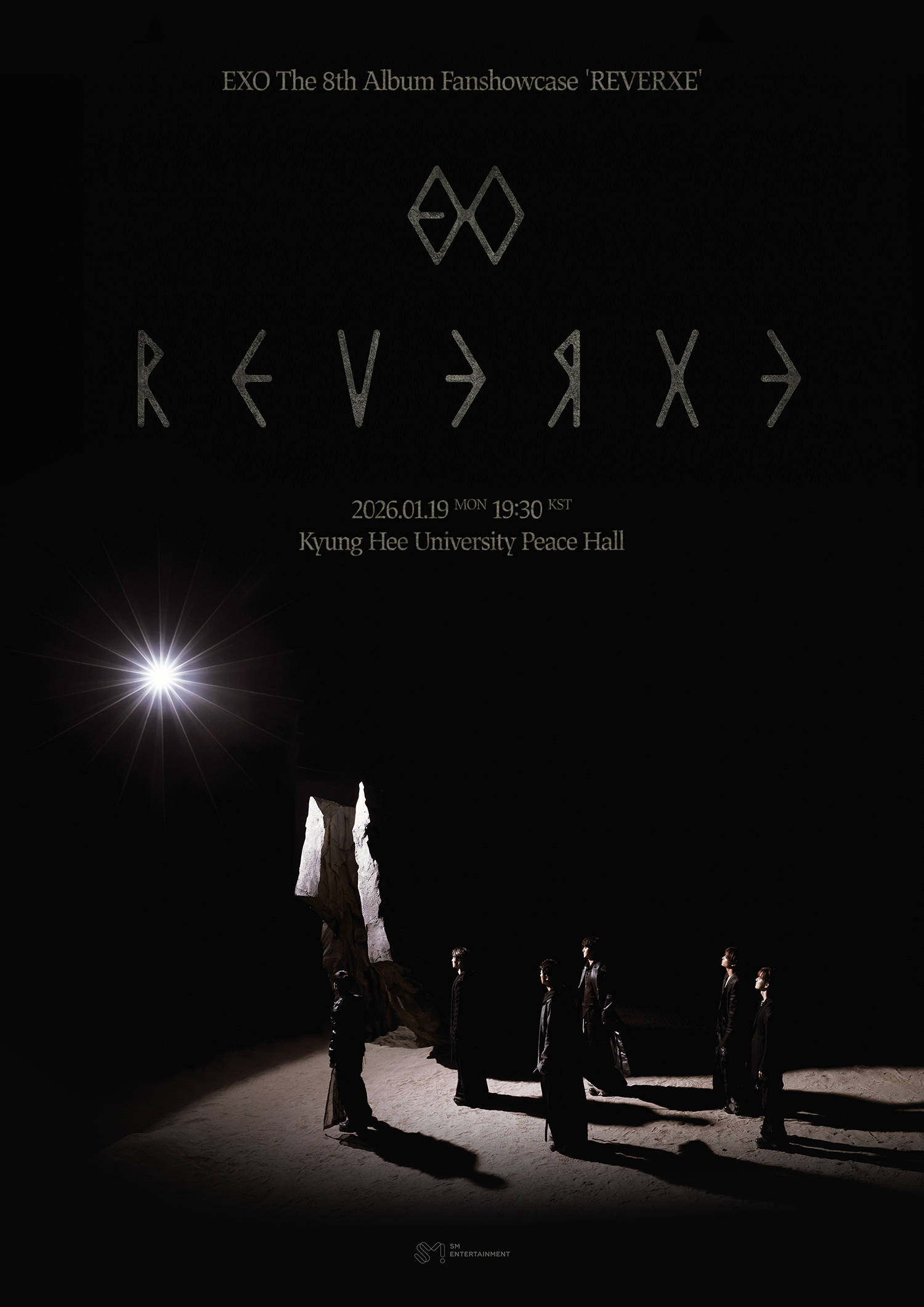 EXO将于1月19日举办正规8辑《REVERXE》回归纪念Showcase！MMA舞台引爆全场大合唱