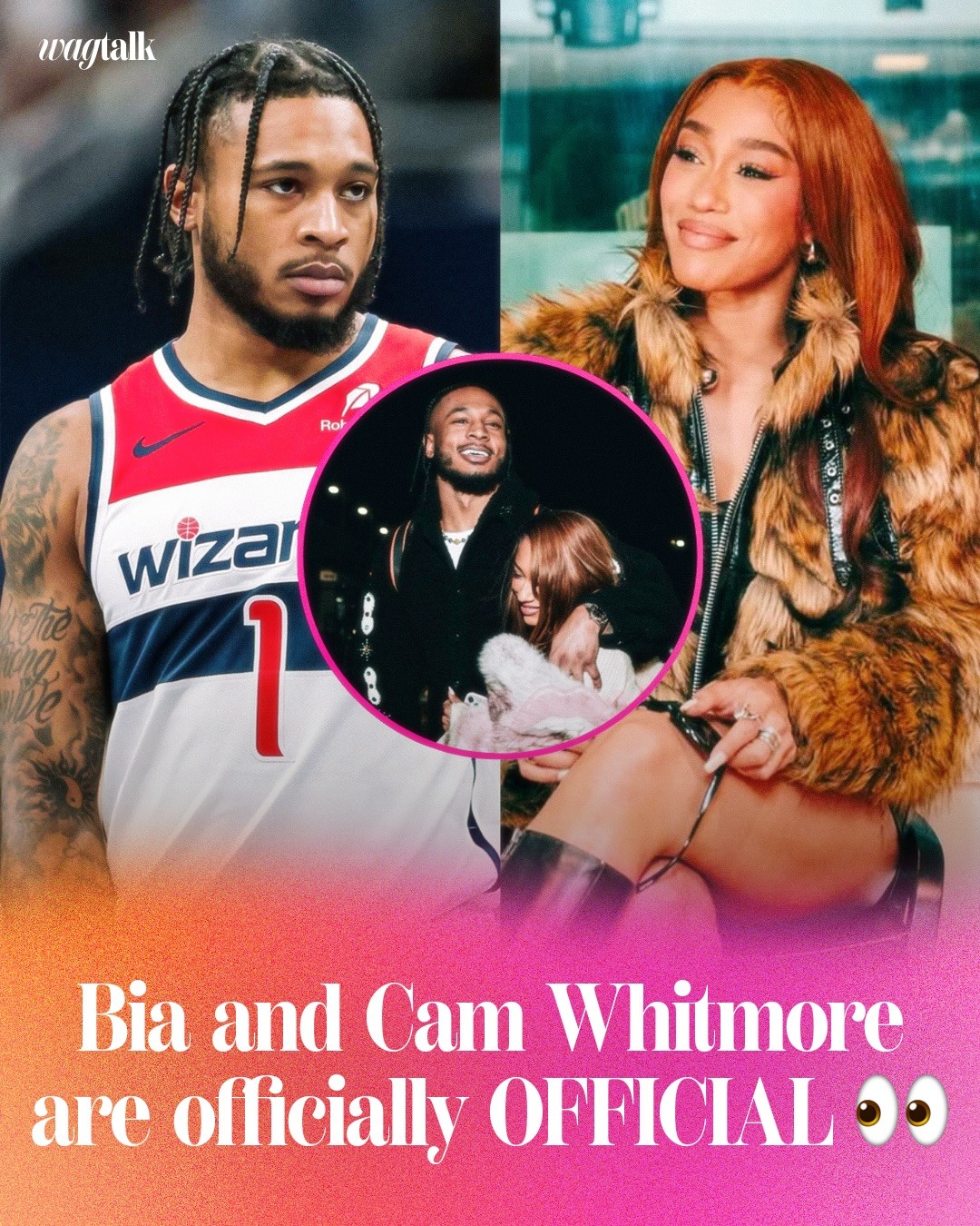 球场失意情场得意，惠特莫尔官宣女友：粉丝200万的美女rapper